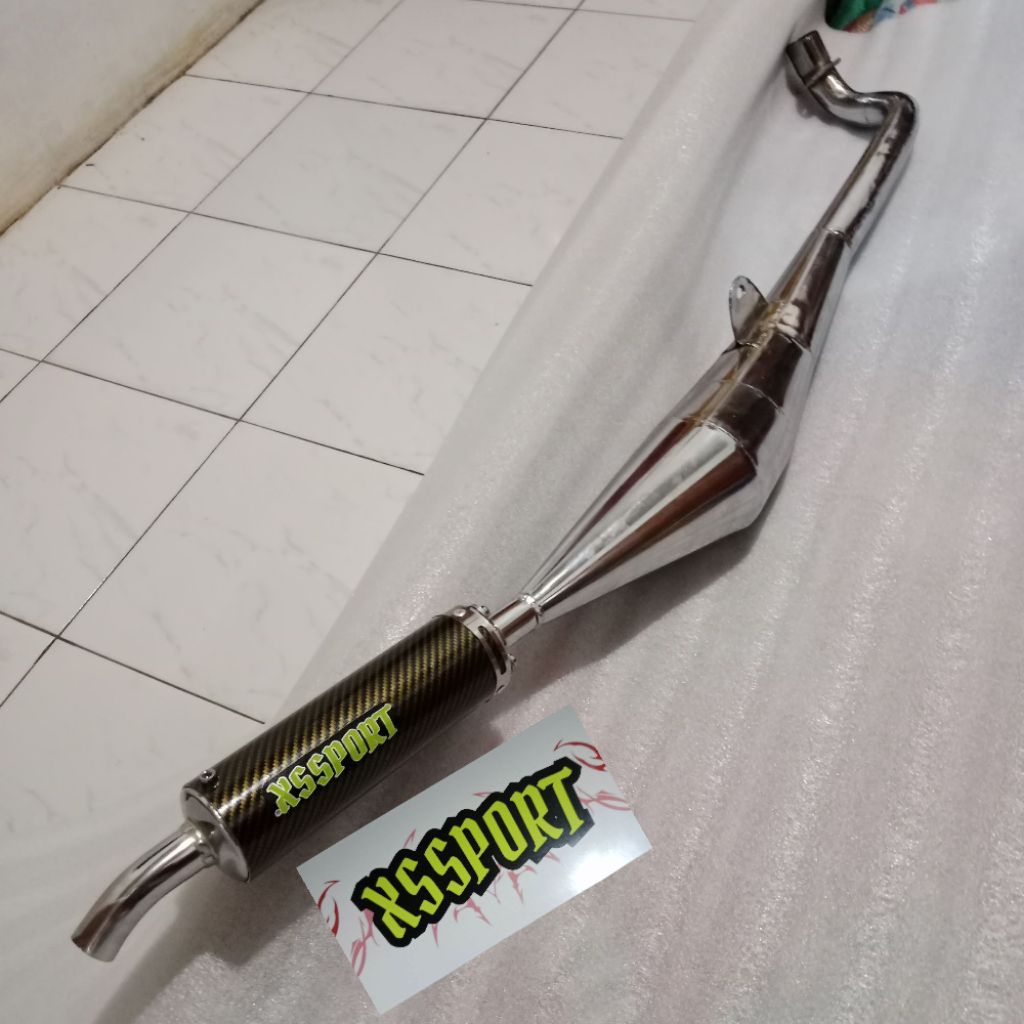 Jual knalpot 2tak Suzuki tornado model BM power full crom silincer ...