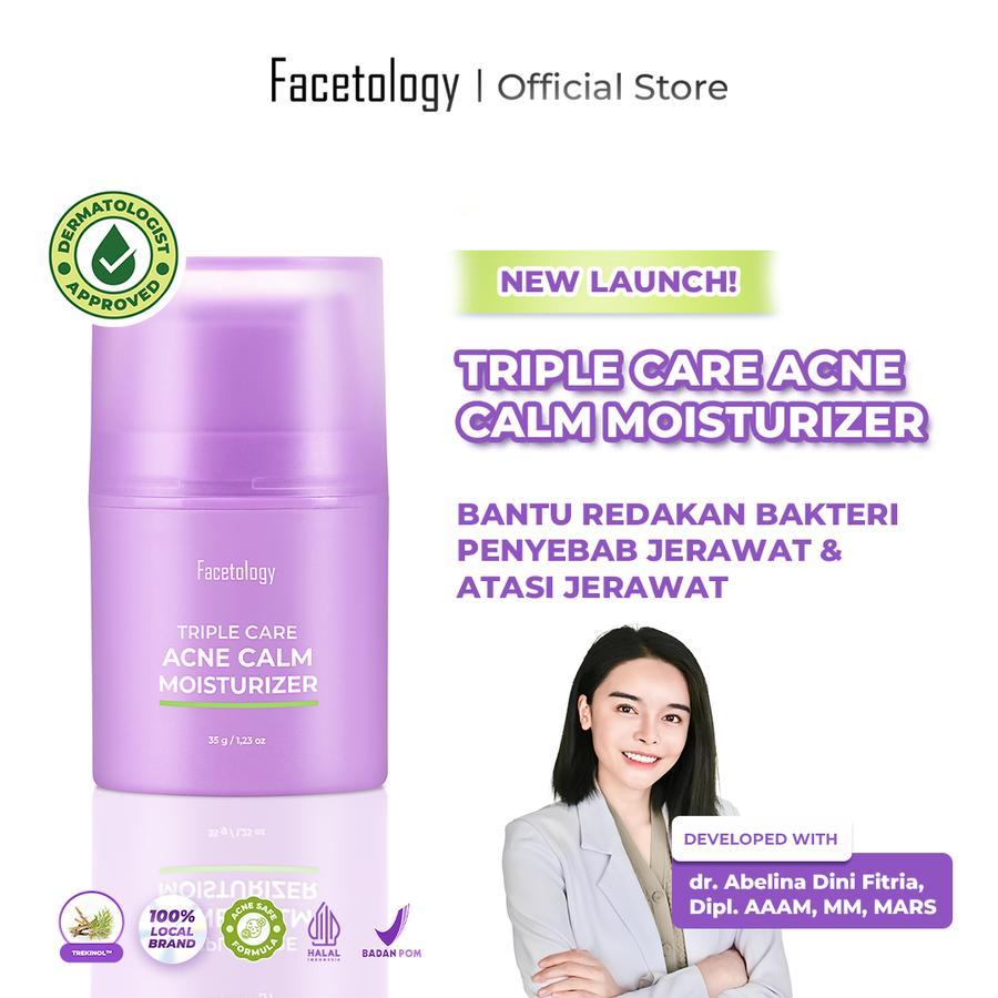 Jual [NEW LAUNCH] Facetology Triple Care Acne Calm Moisturizer 35 Gr ...