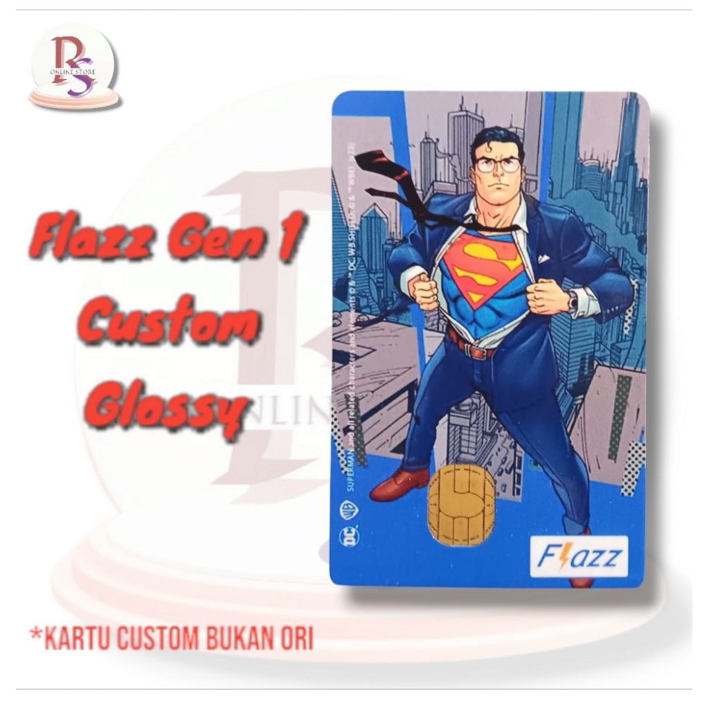 Jual KARTU FLAZZ BCA GEN 1 - SUPERMAN [CUSTOM] | Shopee Indonesia