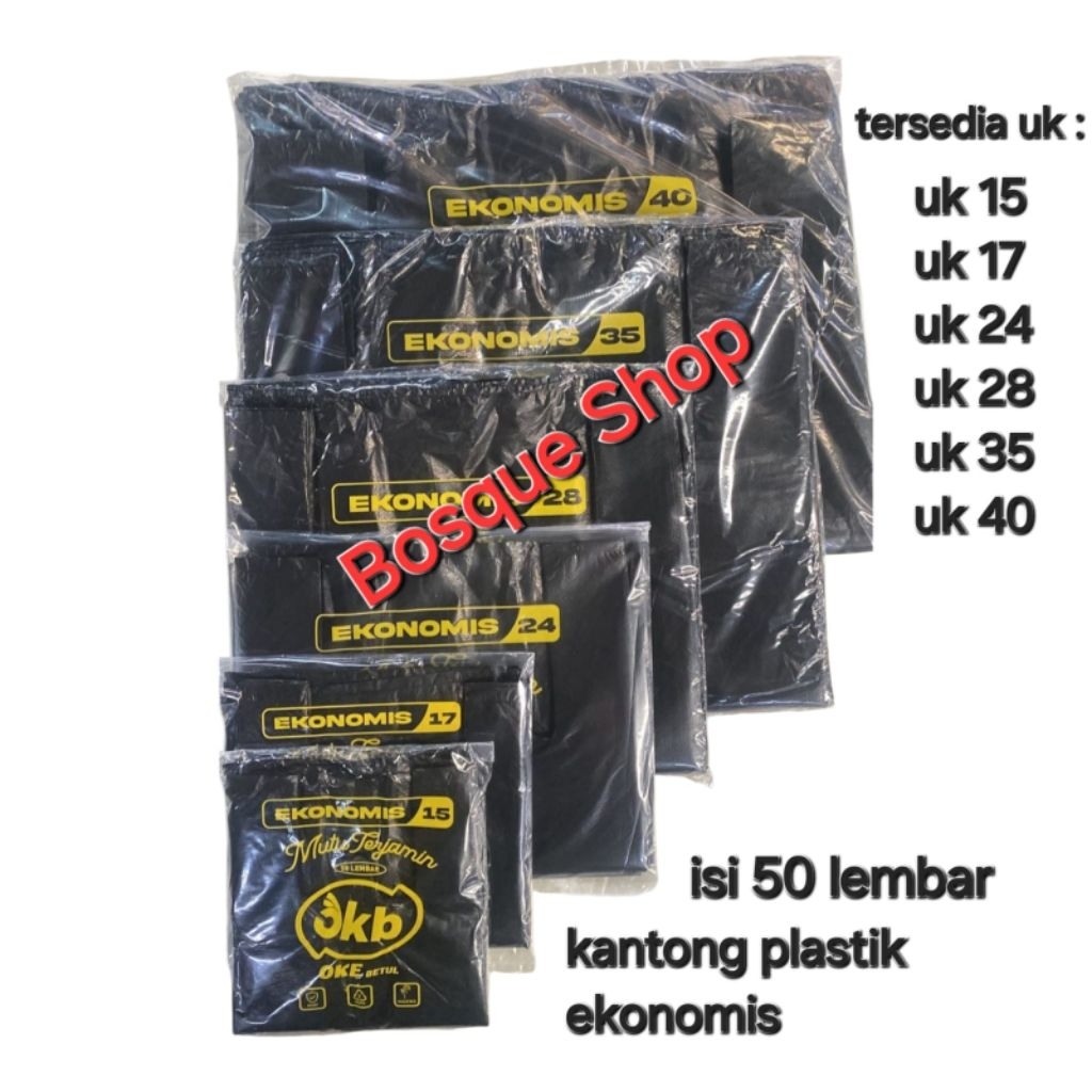 Jual Kantong Asoy Plastik Kresek Hitam Embos Ekonomis Isi 50 Lembar ...