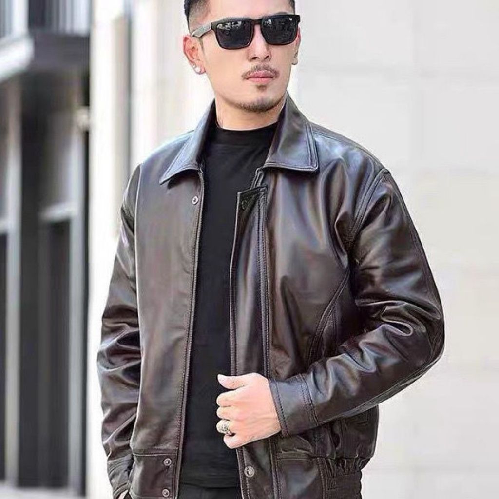 Jual Jaket kulit asli domba lembut halus original model boxy | Shopee ...