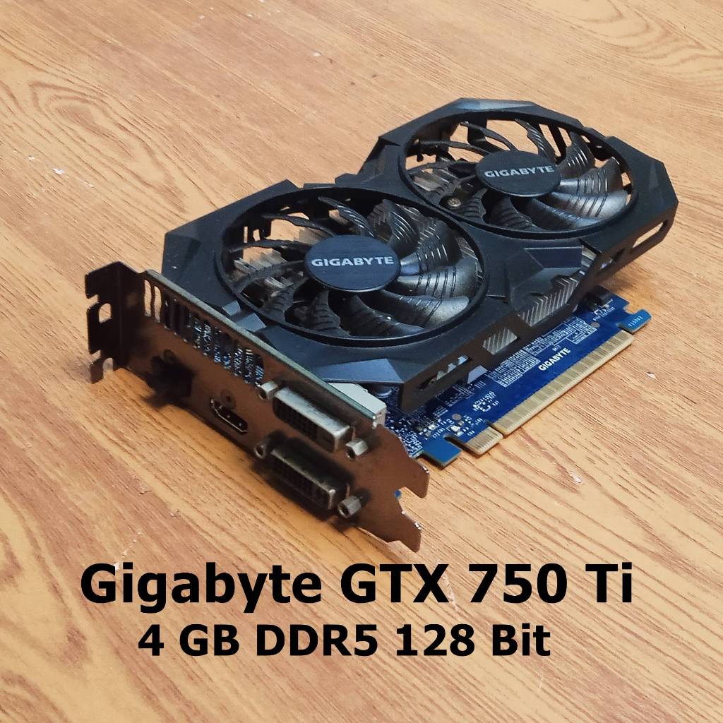 Jual VGA Card Gigabyte GTX 750 Ti 4 GB DDR5 128 Bit | Shopee Indonesia