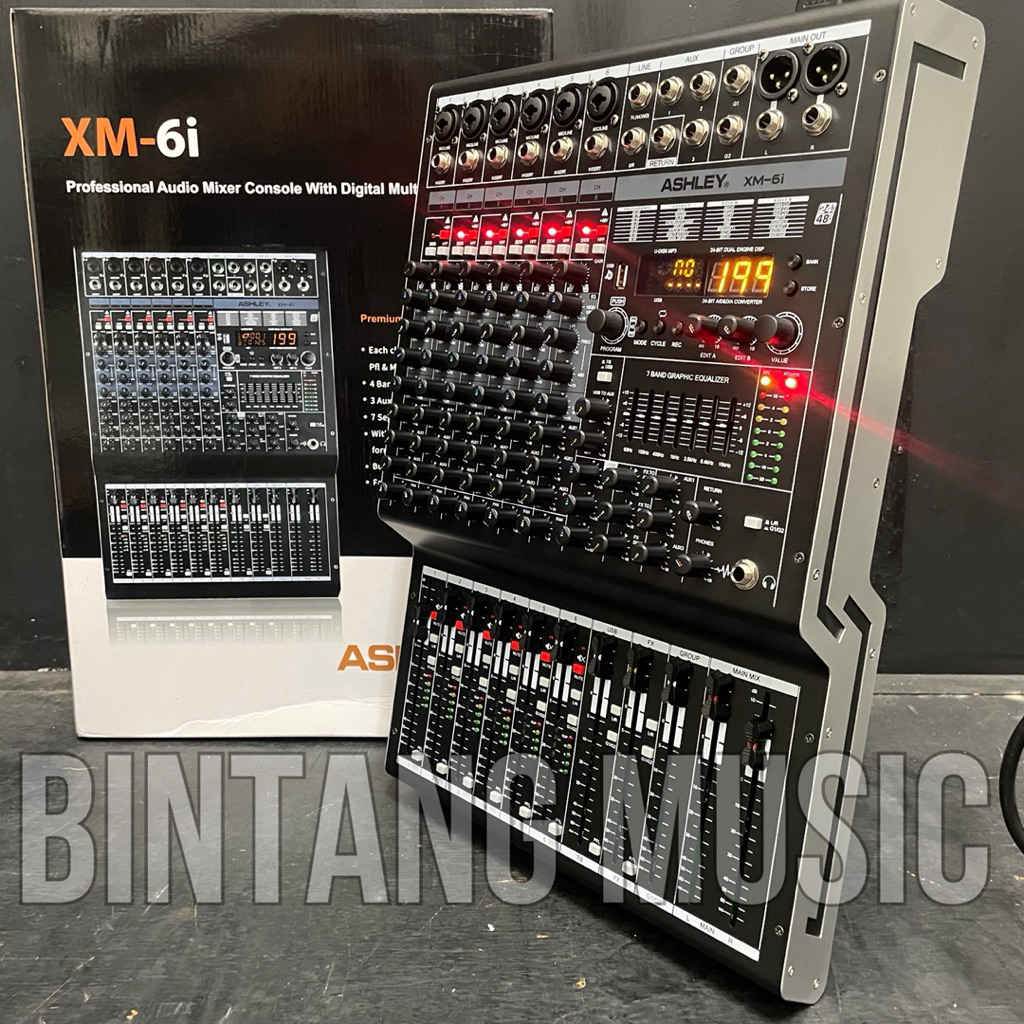 Jual Mixer Ashley Xm6i original 6 channel bluetooth 199 dsp New Mixer ...
