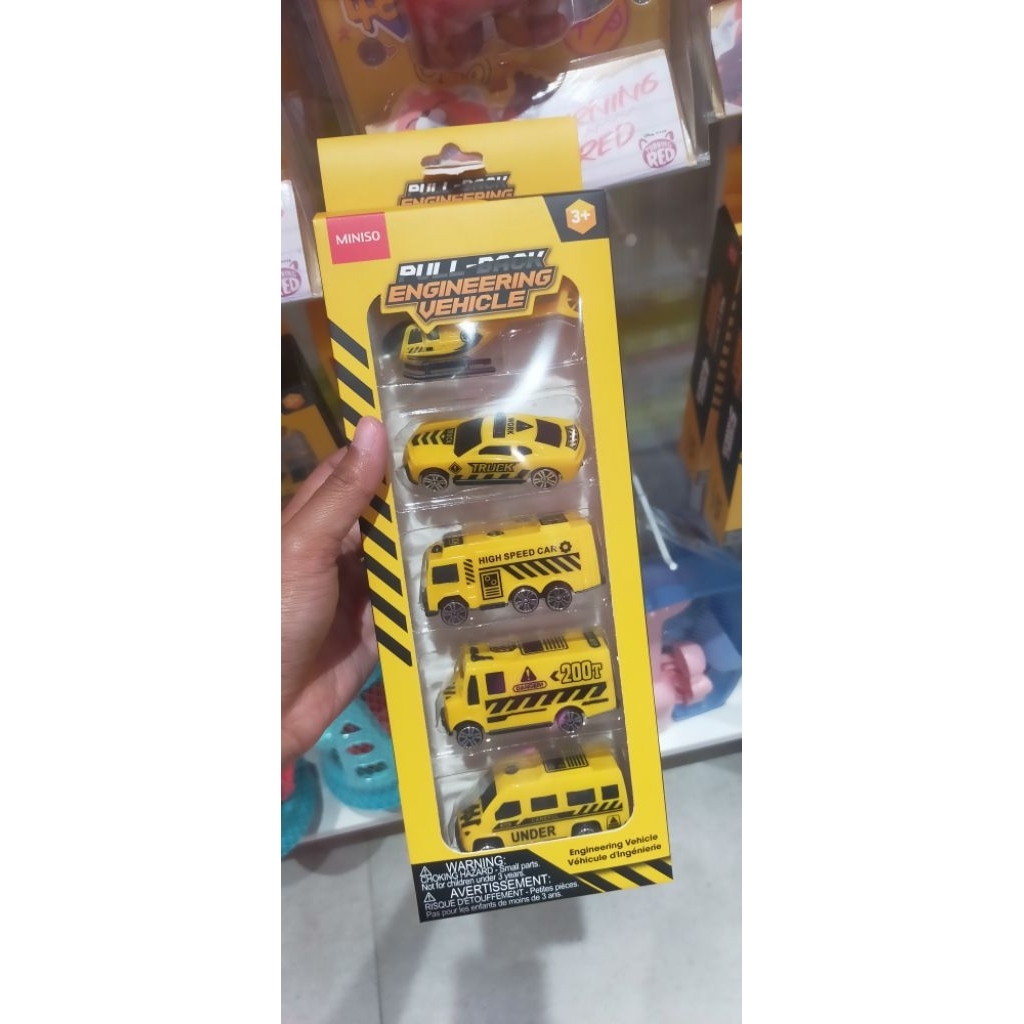 Jual MINISO MAINAN ANAK FULL BACK ENGINEERING VEHICLE (MAINAN ISI ...