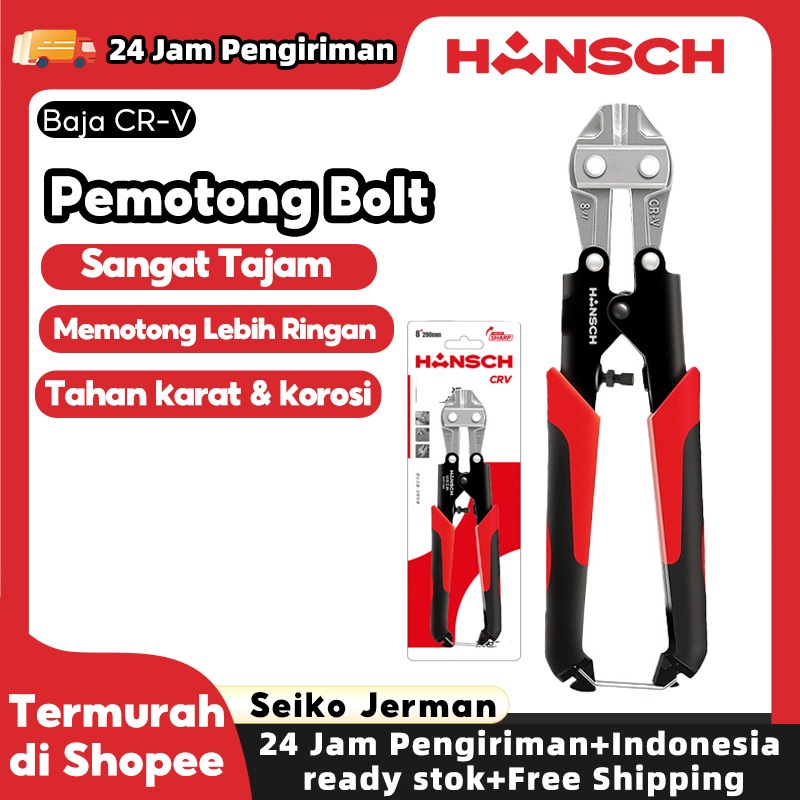 Jual HANSCH Pemotong Bolt Tang Potong Kawat Mini Kecil Bolt Cutter ...