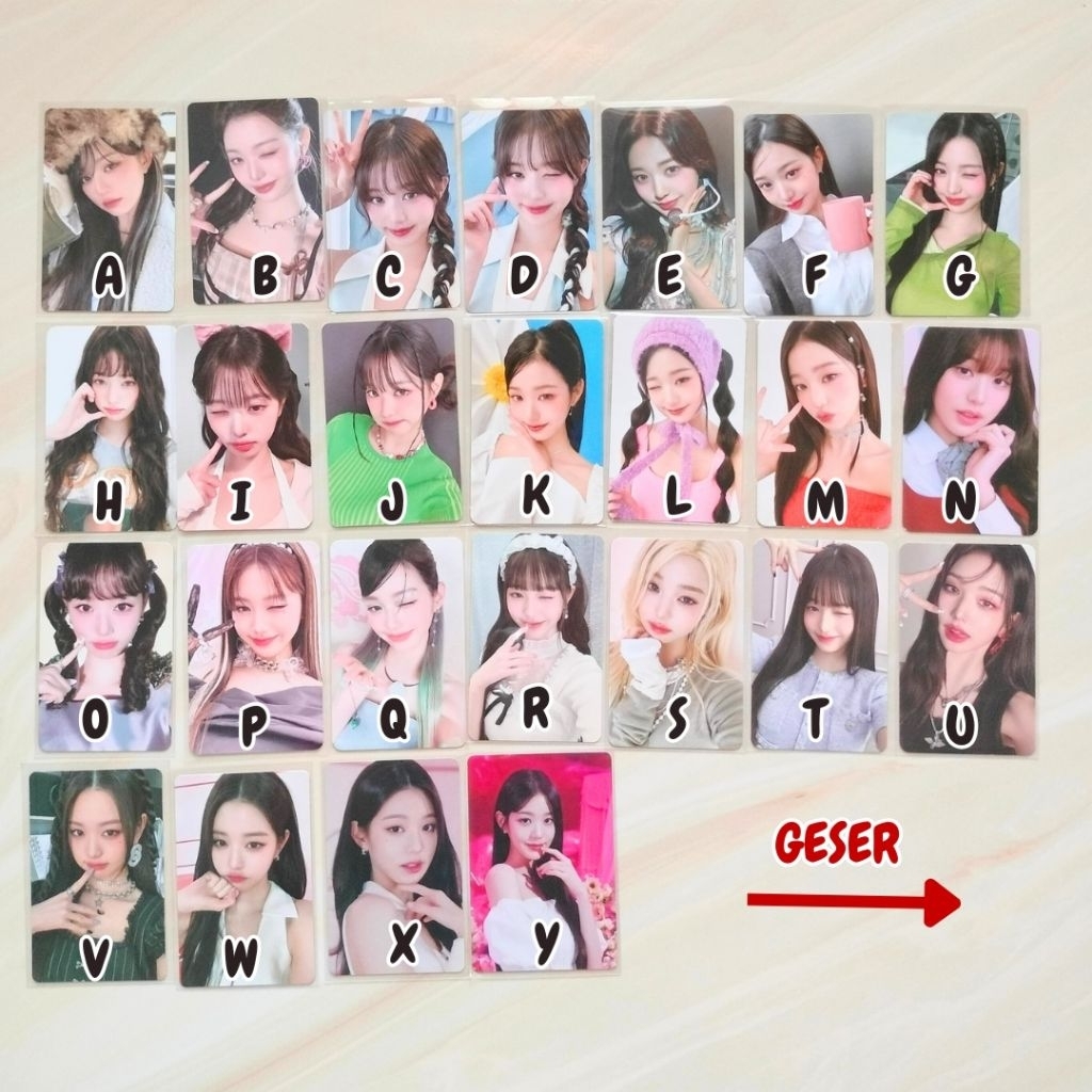 Jual Ive pc Official Photocard Wonyoung Yujin Rei Gaeul Liz Leeseo empathy me you and us loved ...
