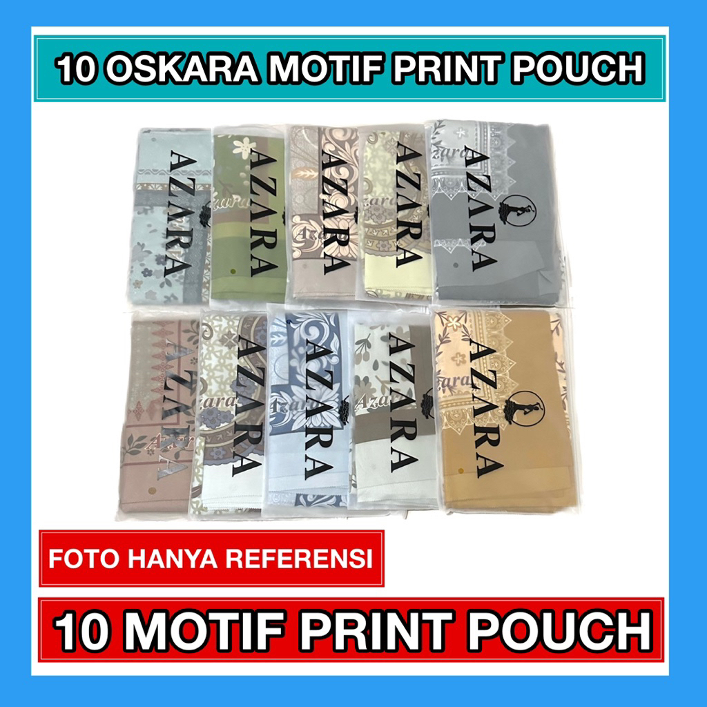 Jual 10 AZARA POUCH / DEENAY MOTIF ( 1 PAKET ISI 5 & 10 ) | Shopee ...