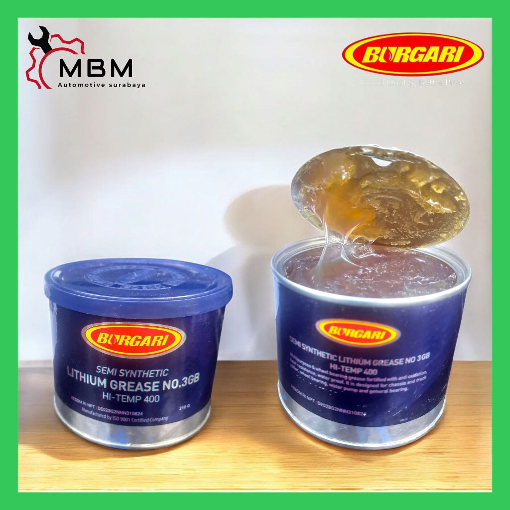 Jual Burgari Grease Lithium High Temperature 400 210gr/Gemuk Bearing ...