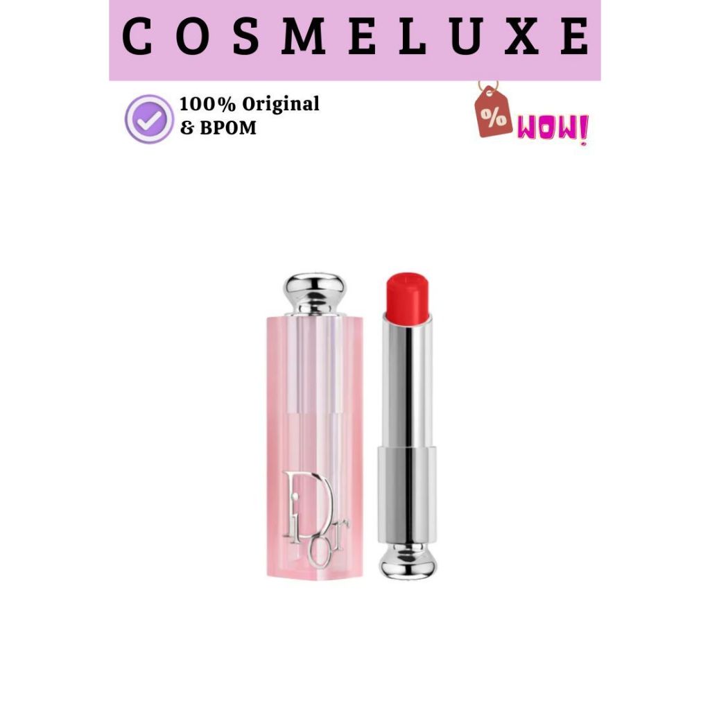 Jual Dior Addict Lip Glow Lip Balm (NEW) - 015 Cherry | Shopee Indonesia