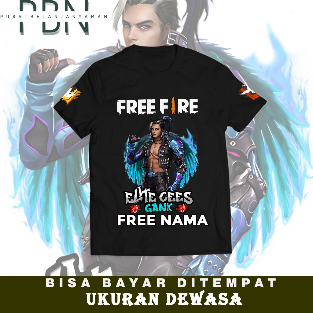Jual Kaos Distro Remaja Premium Motif Game Freefire Karakter Hayato Terbaru Bisa COD - Game FF ...