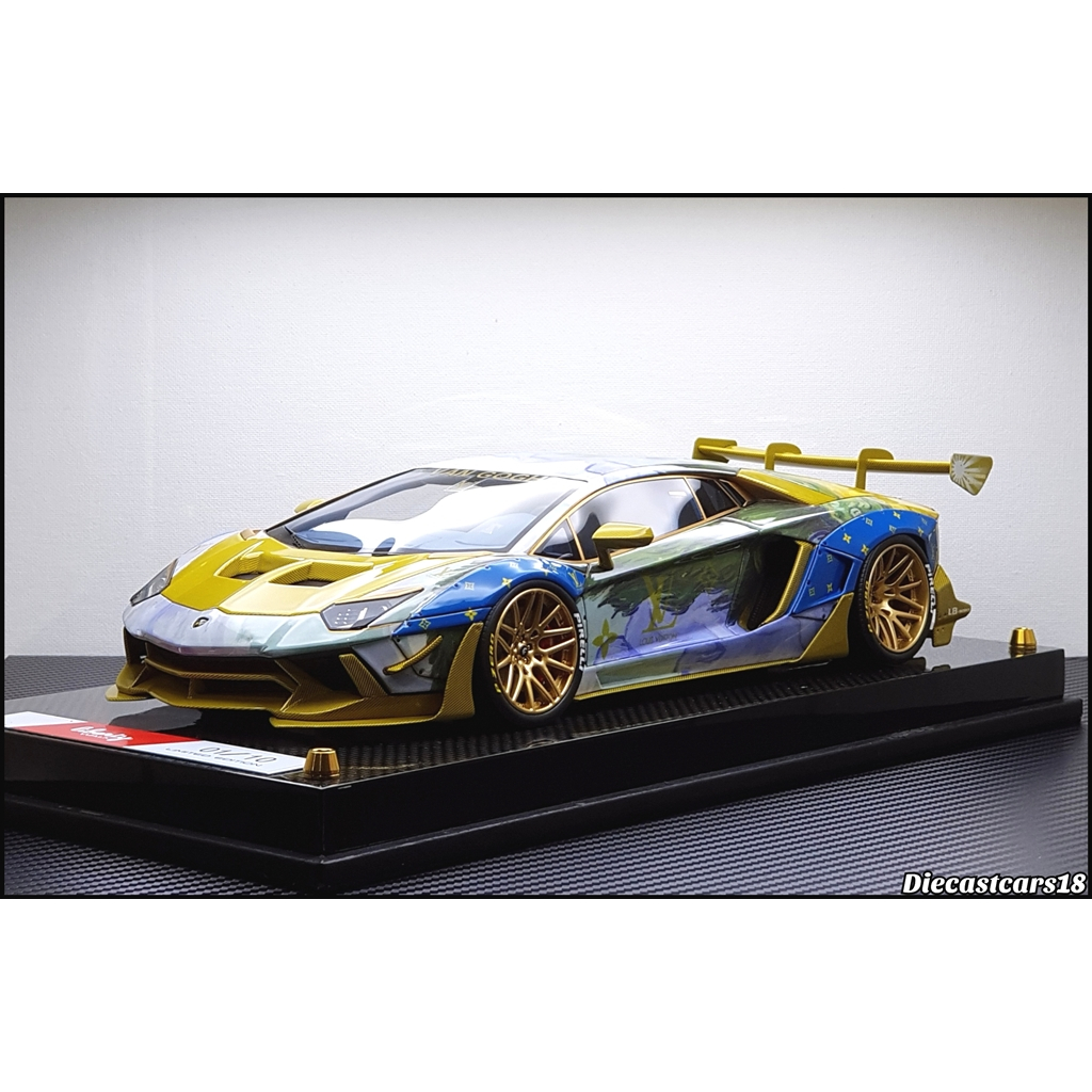 Jual 1/18 Timothy & Pierre Lamborghini Aventador LB 2.0 LV X Jeff Koons ...
