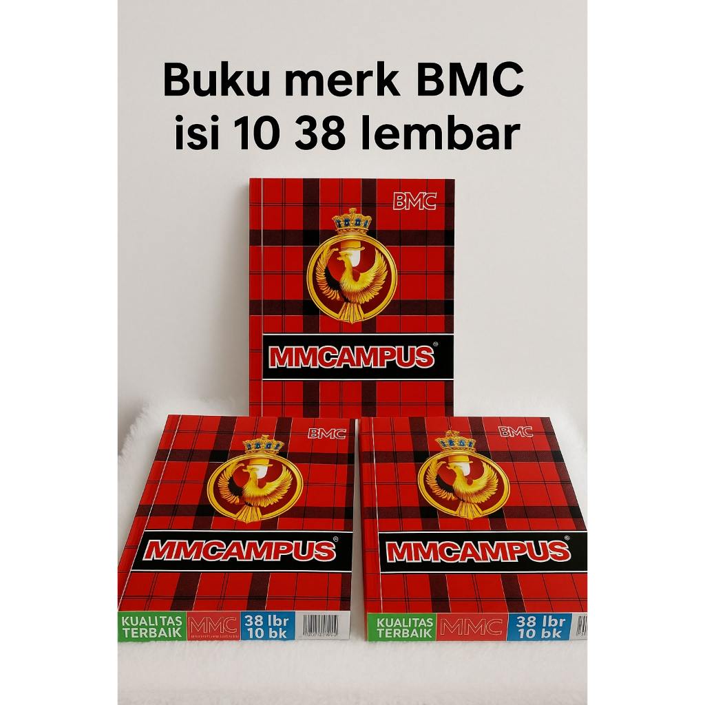 Jual (1PACK ISI 10) BMC ORIGINAL ! BUKU TULIS BMC UKURAN KWARTO/KECIL ...