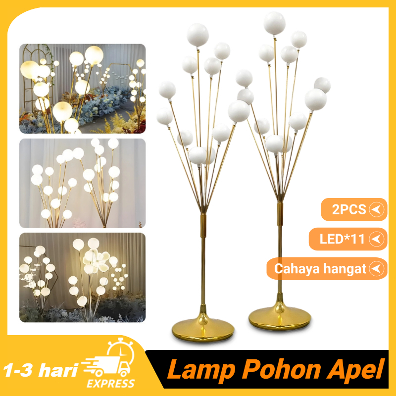 Jual Pernikahan Pohon Apel Standing Lamp 150cm 2 Set Lampu Hias Led ...