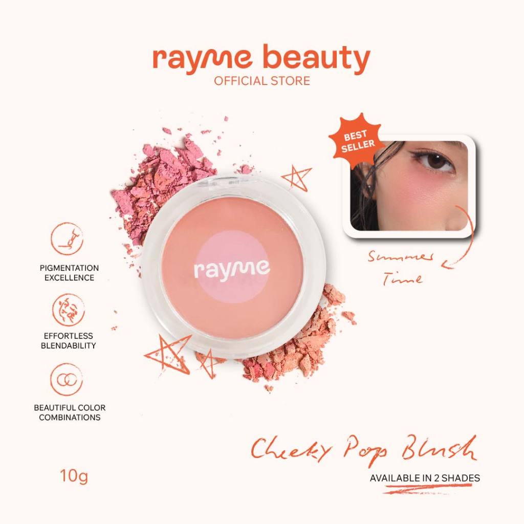 Jual Rayme Cheek Pop Blush - Two Tone Powder Blush | Shopee Indonesia
