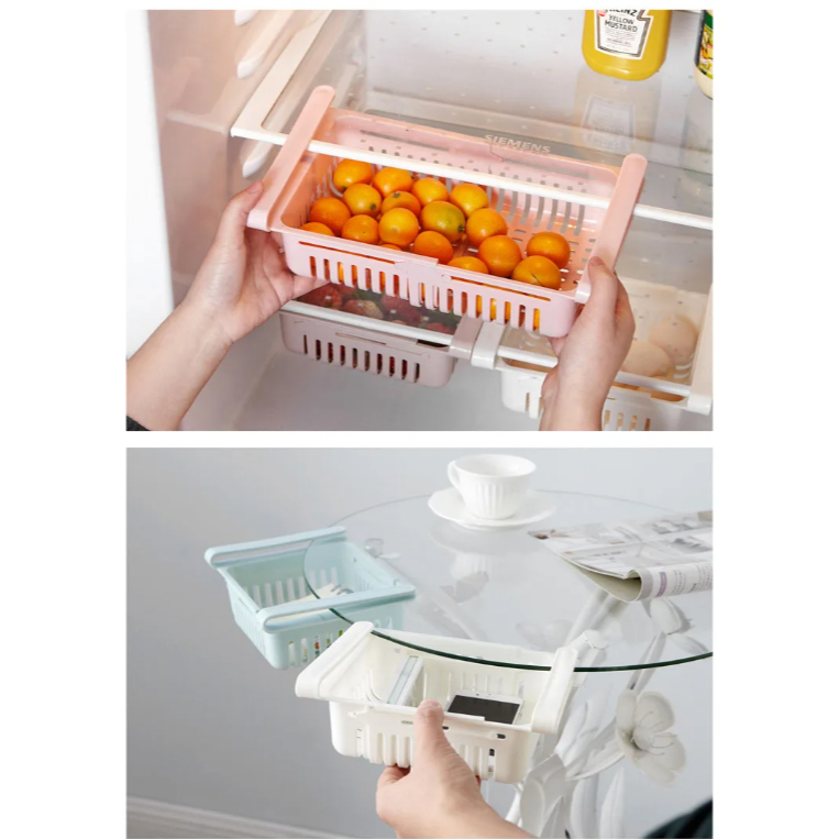 Jual Rak Kulkas Multifungsi Storage Box Kulkas Organizer paling murah ...