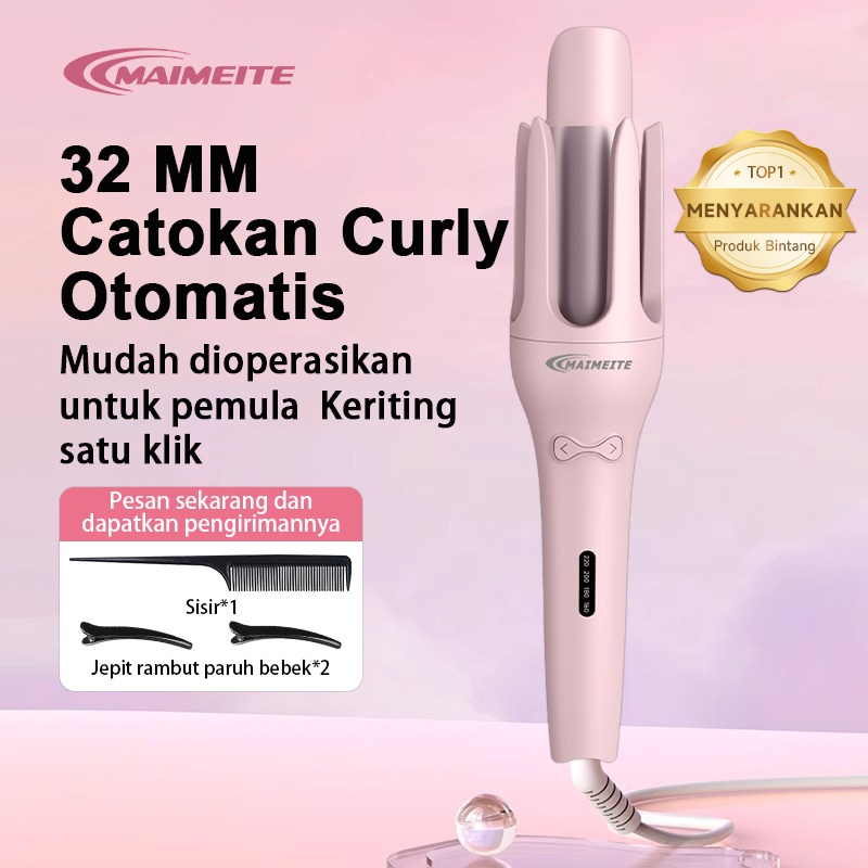 Jual MAIMEITE Hair Curly Styler 32mm Fast Heat Catokan Curly Otomatis Libra Curly Ceramics ...