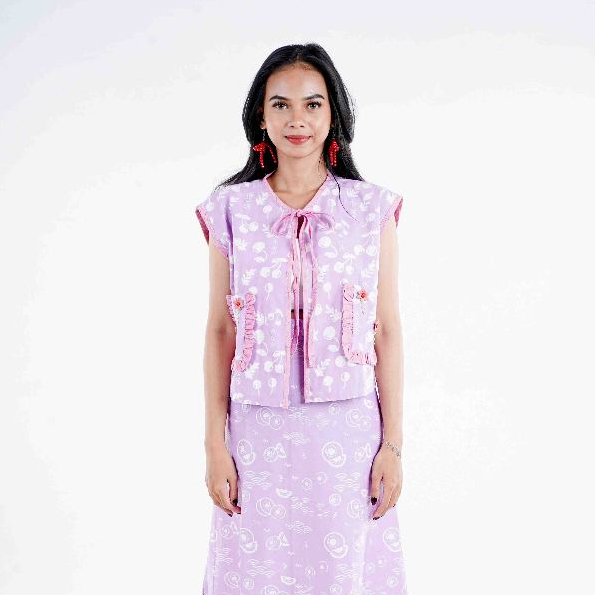 Jual Batik ENOM - Outer Lovia & Rok Ayunda - Outer Batik Wanita Modern ...