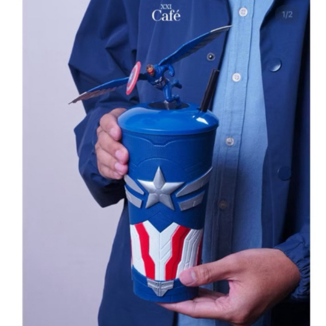Jual Tumblr Captain America XXI Cafe | Shopee Indonesia