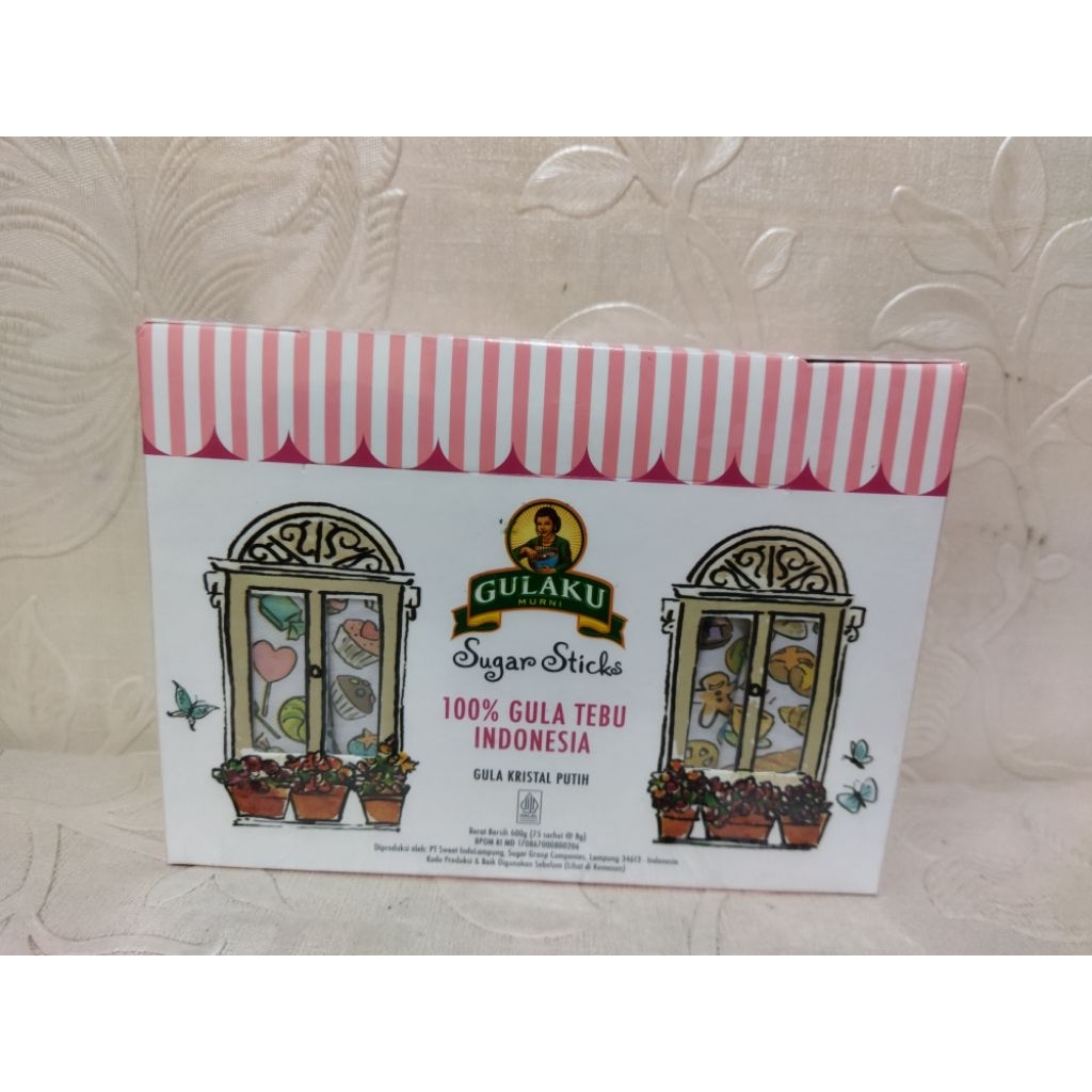 Jual GULAKU STICK EDISI PARIS 75 SACHET / GULAKU SUGAR STICK BALI ...