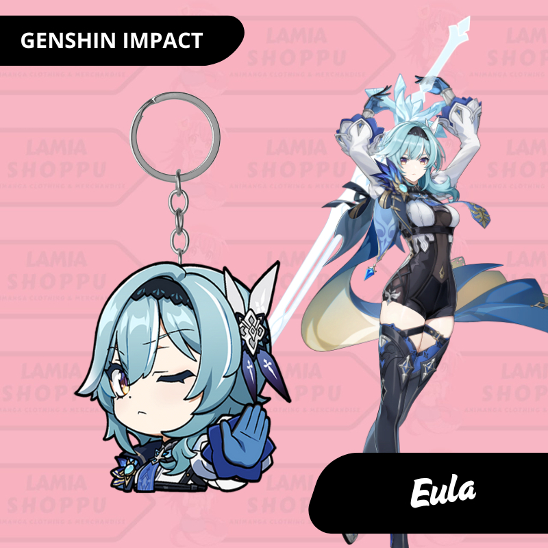 Jual Gantungan Kunci Genshin Impact | Ganci Eula | Keychain Merch ...