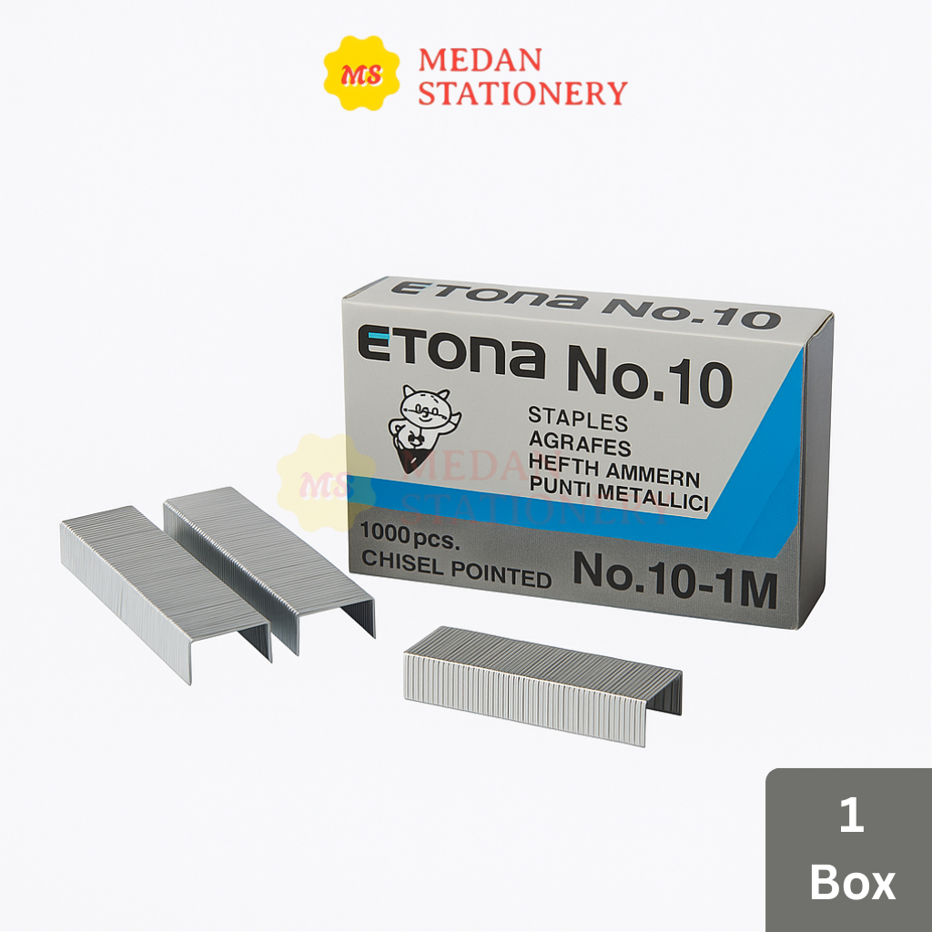 Jual ISI HEKTER ETONA NO 10 STAPLES BOX KECIL | Shopee Indonesia
