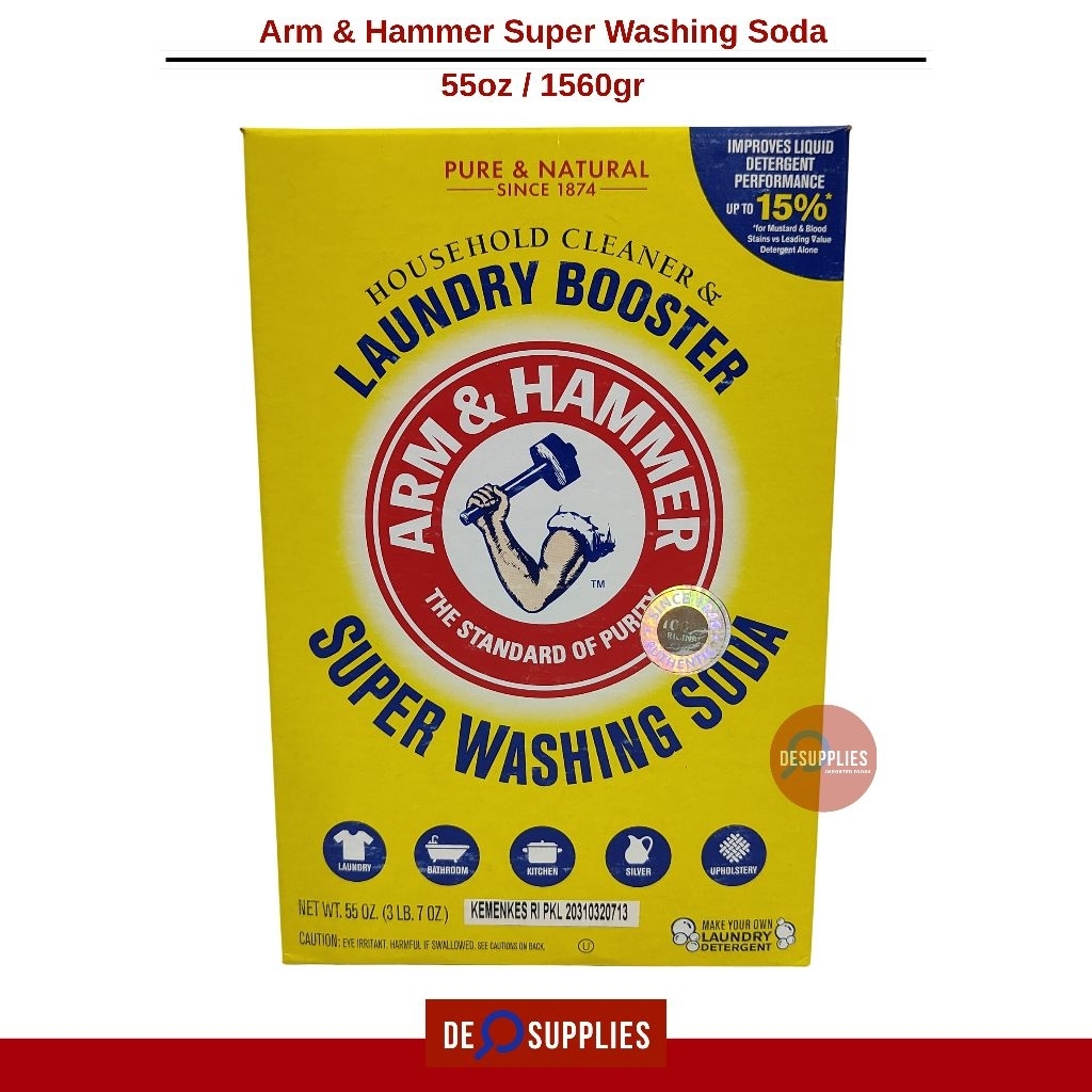 Jual Arm Hammer Super Washing Soda 55oz Laundry Booster Deterjen ...