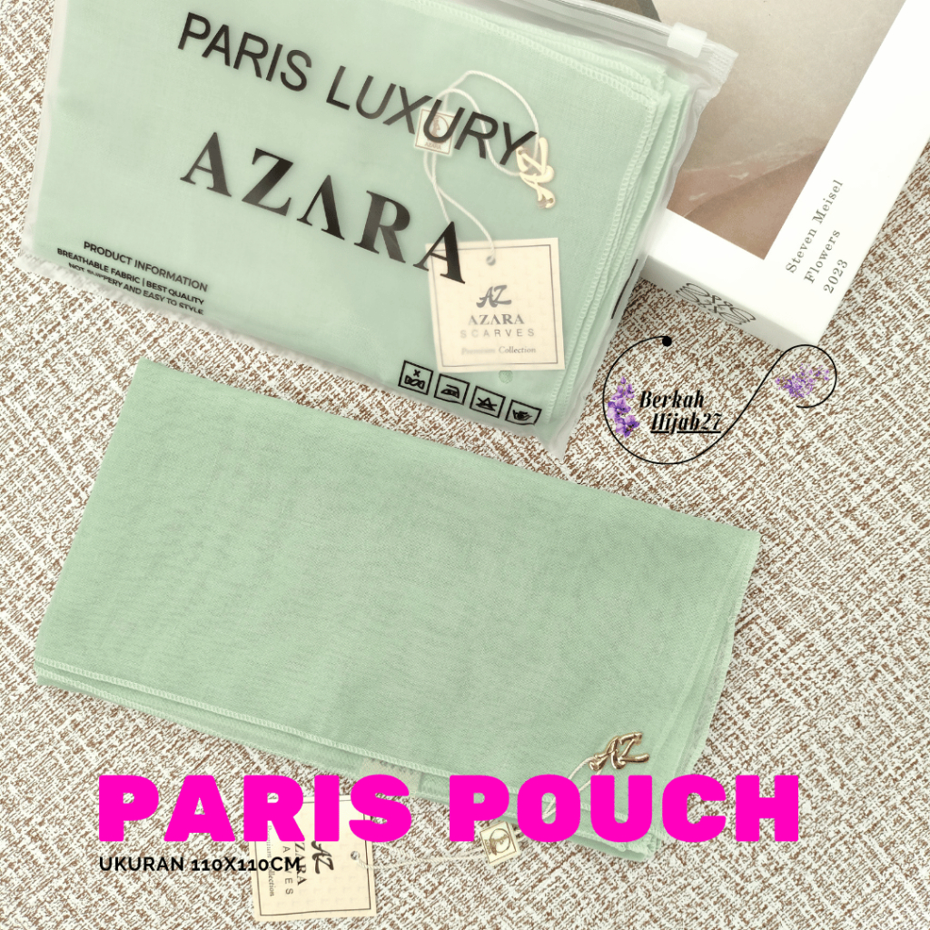 Jual Hijab segi empat paris jadul pouch/hijab paris azara /paris ...