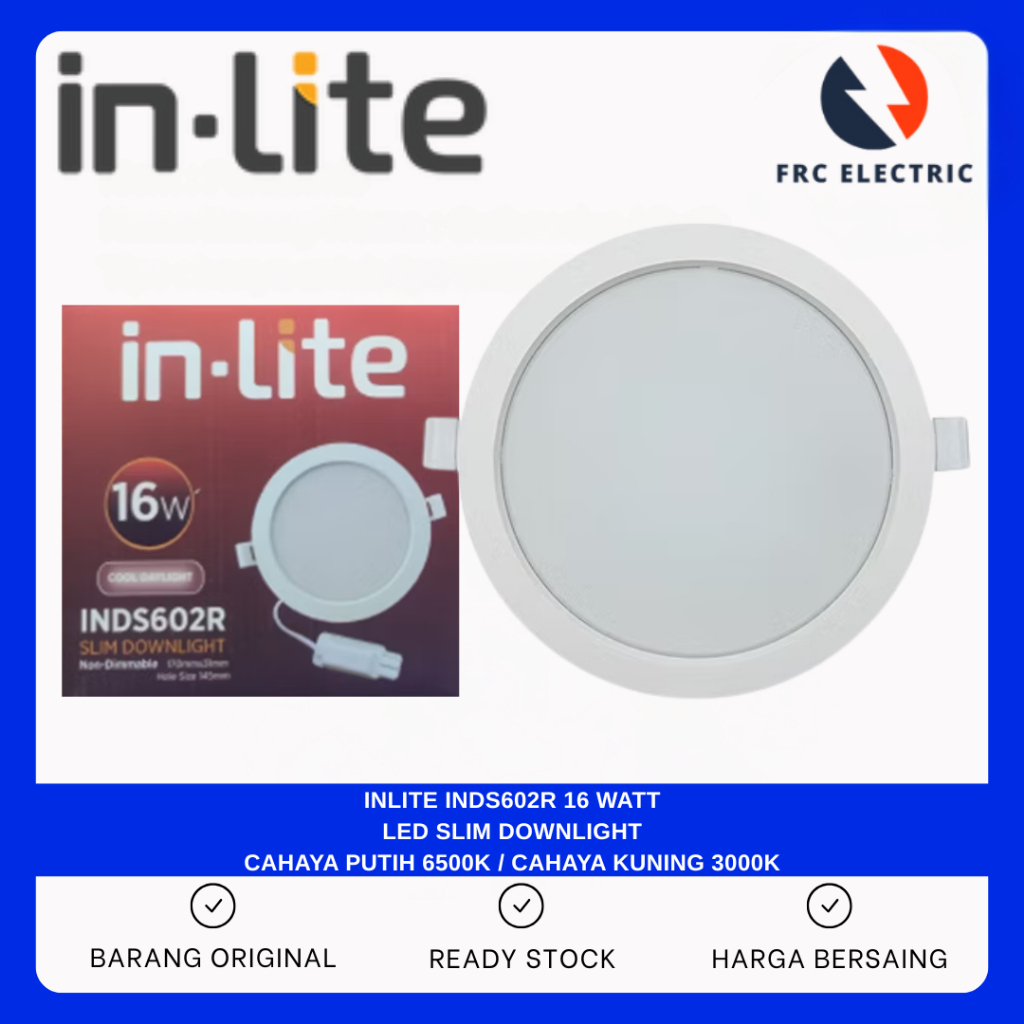 Jual InLite INDS602R 16 Watt - Lampu Downlight 16 Watt - Lampu Plafon ...