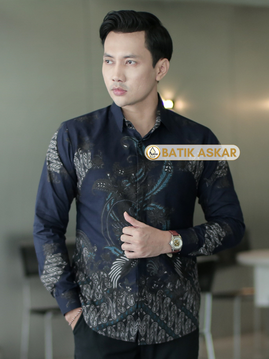Jual Askar Batik Motif Jantiasmoro Baju Batik Pria Slim Fit Lengan ...