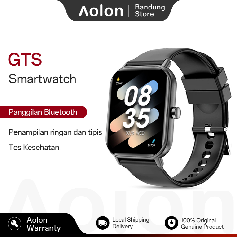 Jual AOLON GTS SmartWatch 2024 New 41mm Original Custom Wallpaper ...