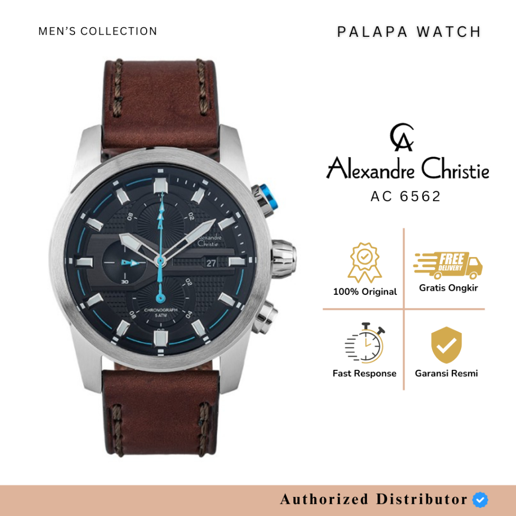 Jual Jam Tangan Pria Alexandre Christie AC 6562 / AC 6559 Chronograph ...