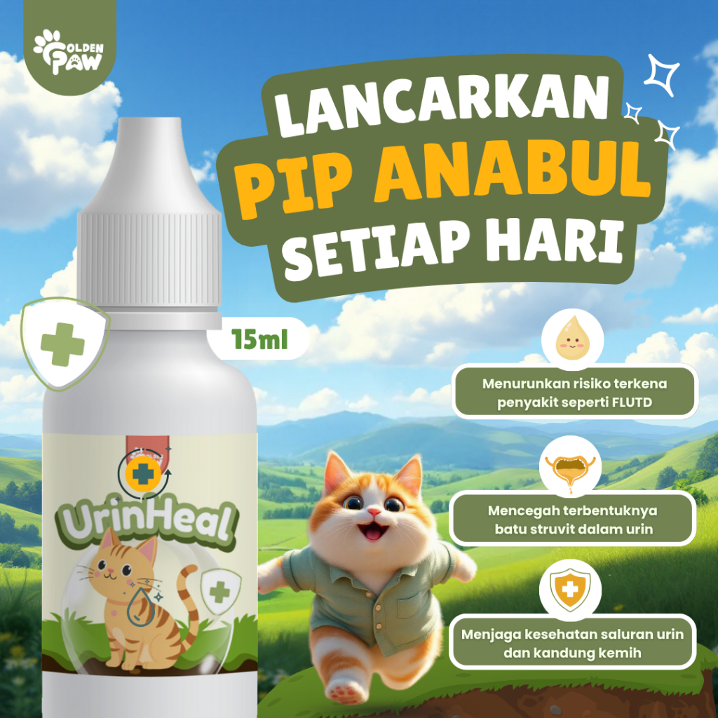 Jual Golden Paw - UrinHeal 15ml Obat Tetes Susah Kencing Pipis Tidak ...