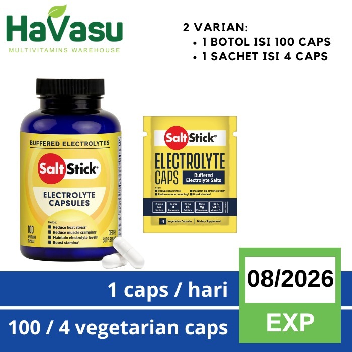 Jual Salt Stick SaltStick Caps Buffered Electrolyte Running Marathon ...