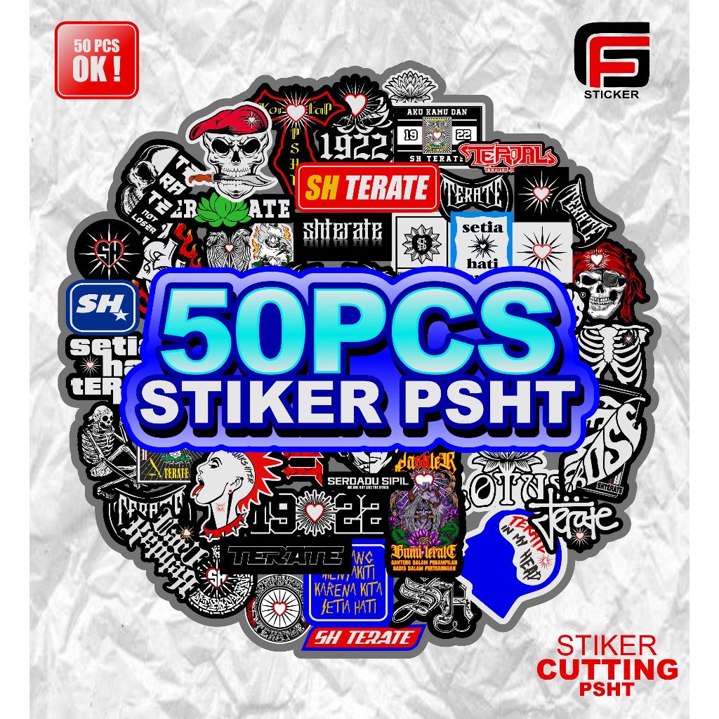 Jual Stiker PSHT isi 50 pcs anti air sudah cutting | Shopee Indonesia