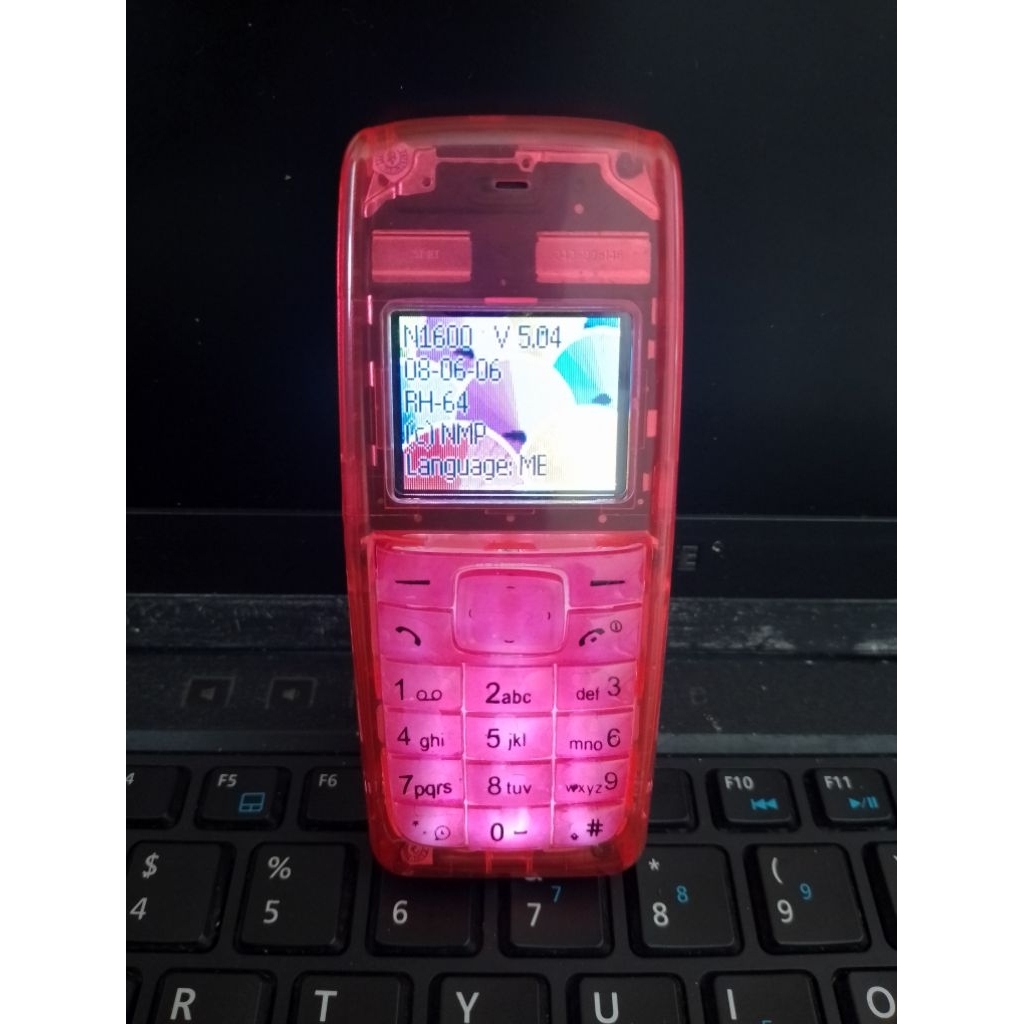 Jual HP Jadul Nokia 1600 unik merah transparan Normal | Shopee Indonesia
