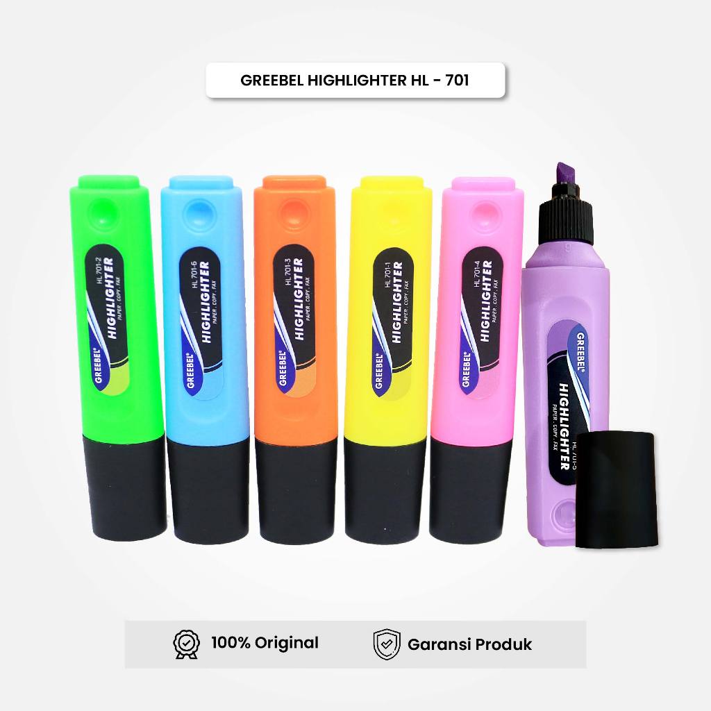 Jual Stabilo Highlighter Pastel / HL-701 Greebel (PCS) / Spidol Warna ...