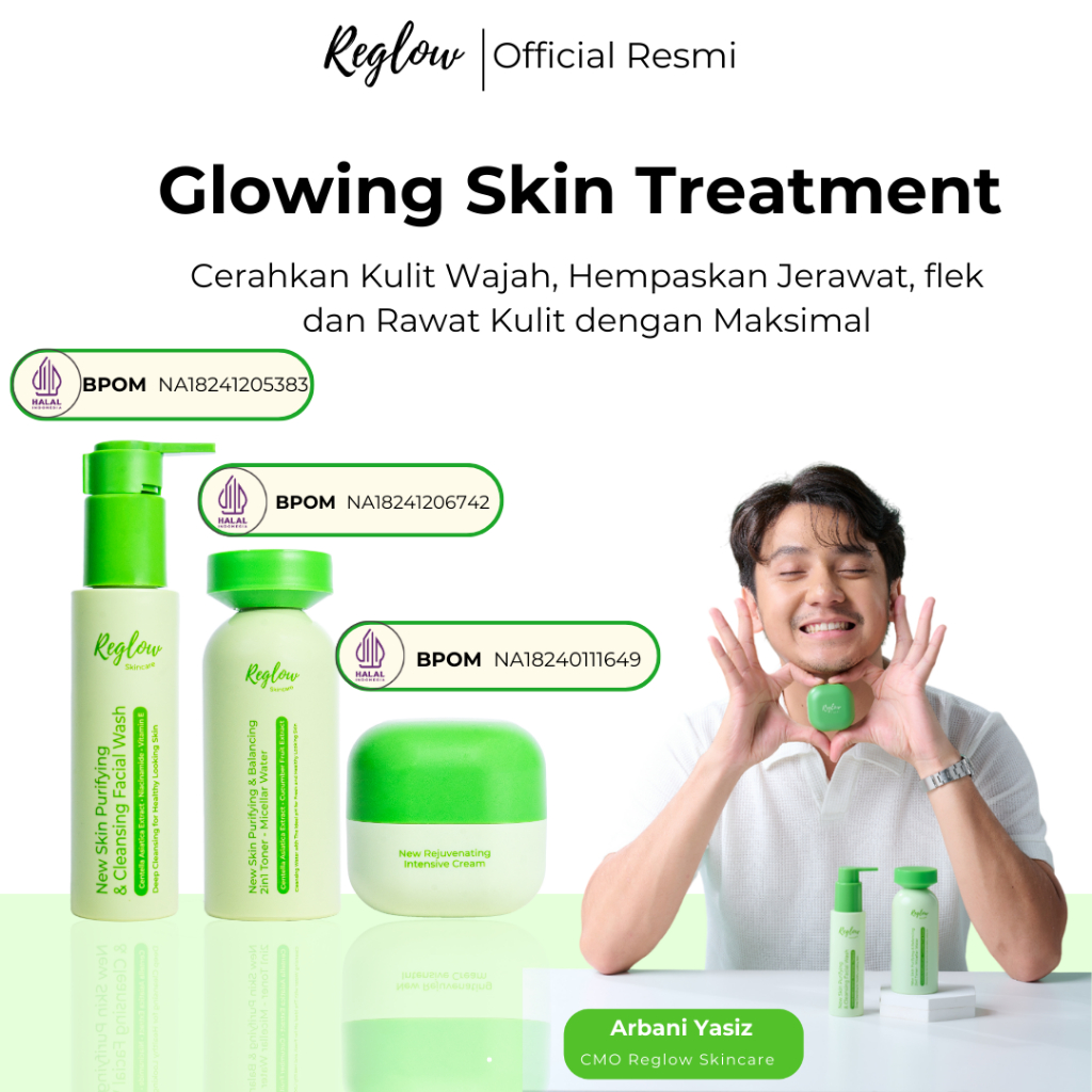 Jual [Bundling] Reglow Basic Skincare Set (Facial Wash, Toner dan ...