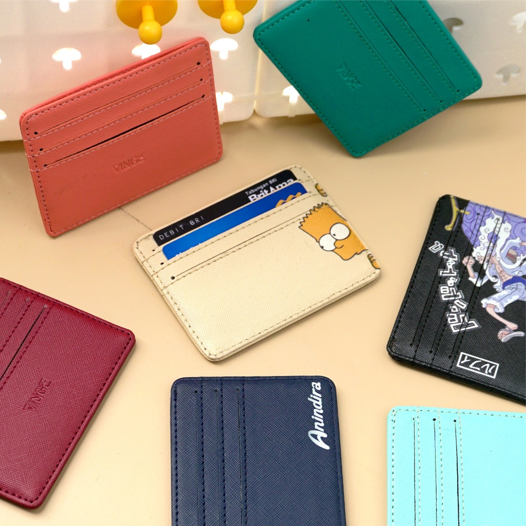 Jual Vinge Cael Card Holder Dompet Tempat Katu Custom Nama Gambar Logo ...