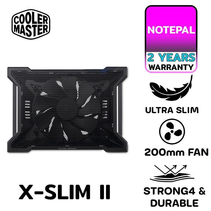 Jual Cooler Master Notepal X-Slim II Cooling Pad Silent Fan Laptop Notebook | Shopee Indonesia