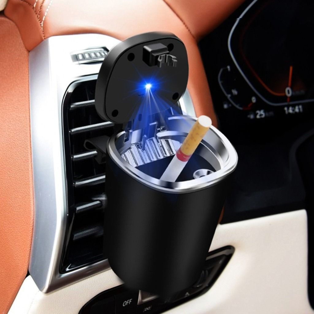 Jual Tempat Abu Rokok Mobil | Car Ashtray dengan LED Biru | Tempat Abu ...