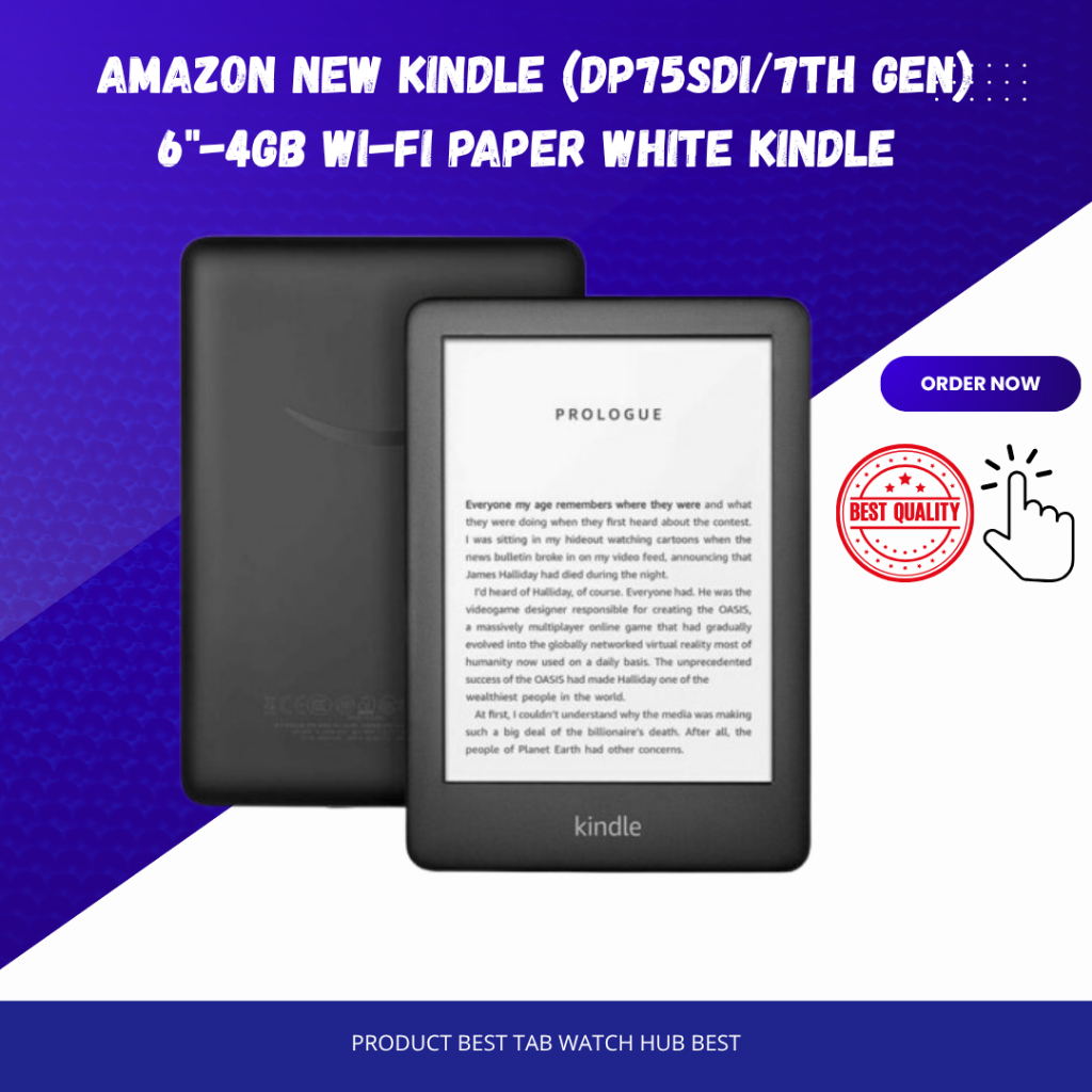 Jual AMAZON NEW KINDLE (DP75SDI/6th Gen) 6"-2GB Wi-Fi Paper white ...