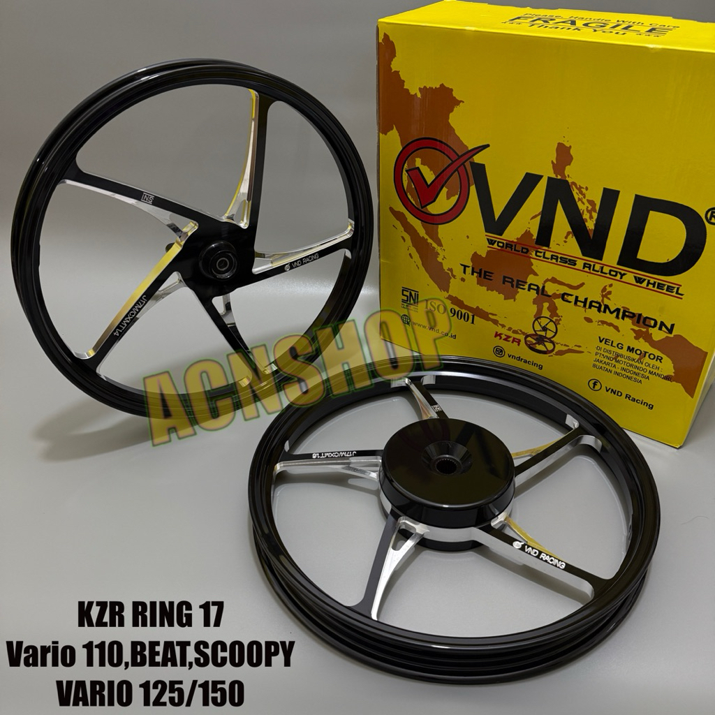 Jual VELG RACING VND KZR BEAT VARIO 110 SCOOPY VARIO 125 VARIO 150 140/160 RING 17 | Shopee ...
