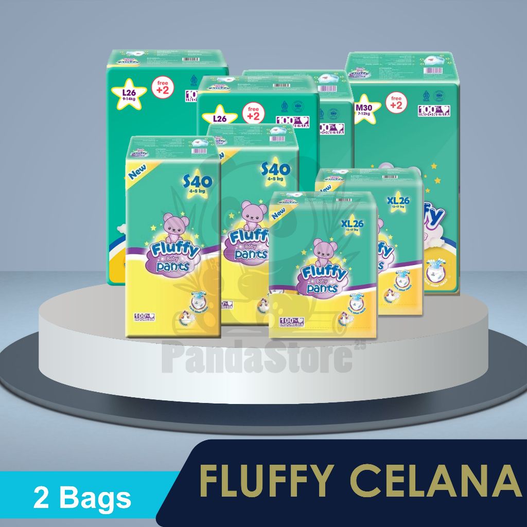 Jual [ 2 BALL ] Popok Bayi Fluffy Celana | Fluffy Pampers | Daya Serap ...
