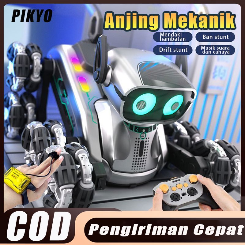 Jual PIKYO 2.4G Robot Anjing AI Remote Control dengan Sensor Gerak Tangan/Mainan Anjing Mekanis ...
