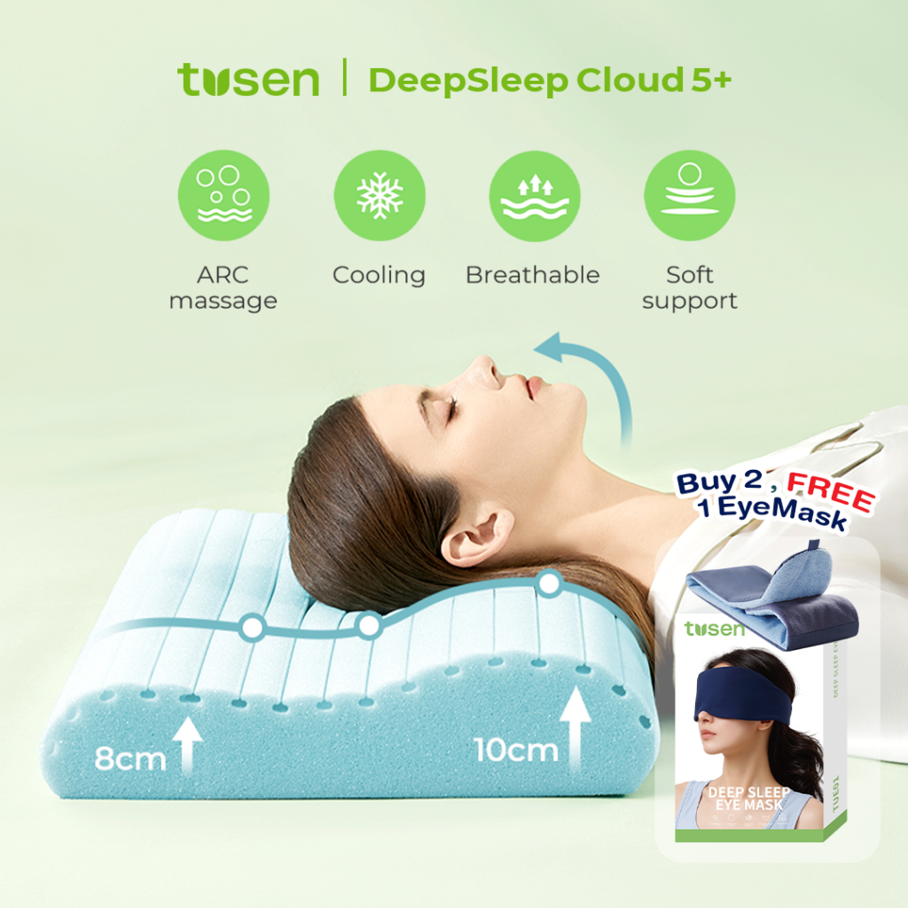 Jual TUSEN DeepSleep Cloud 5+ Bantal Memory Hemisphere Pillow Bantal ...