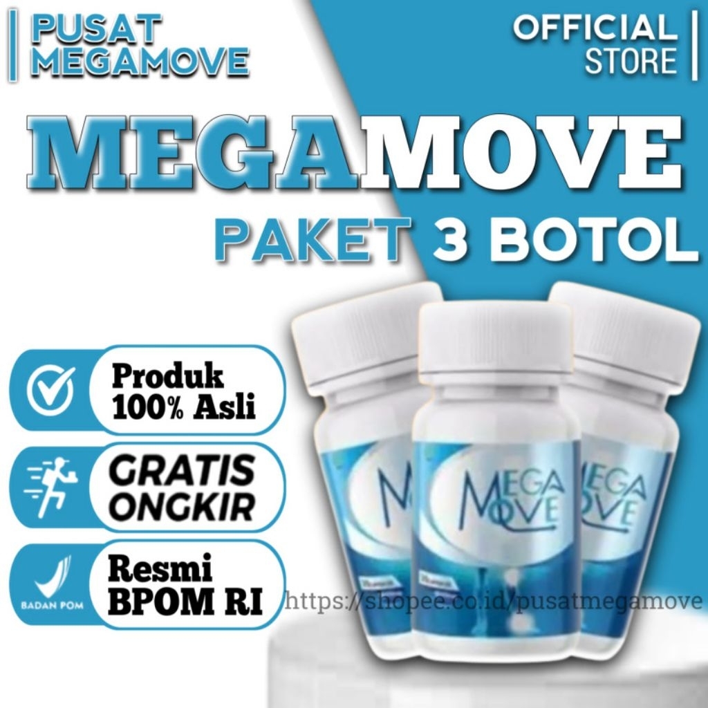 Jual PAKET 3 BOTOL MEGAMOVE ASLI ORIGINAL OBAT ANTI SENDI NYERI OTOT TULANG SARAF KEJEPIT NYATA ...