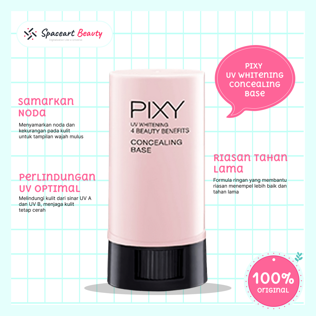 Jual Pixy UV Whitening Concealing Base Foundation Sekaligus Concealer ...