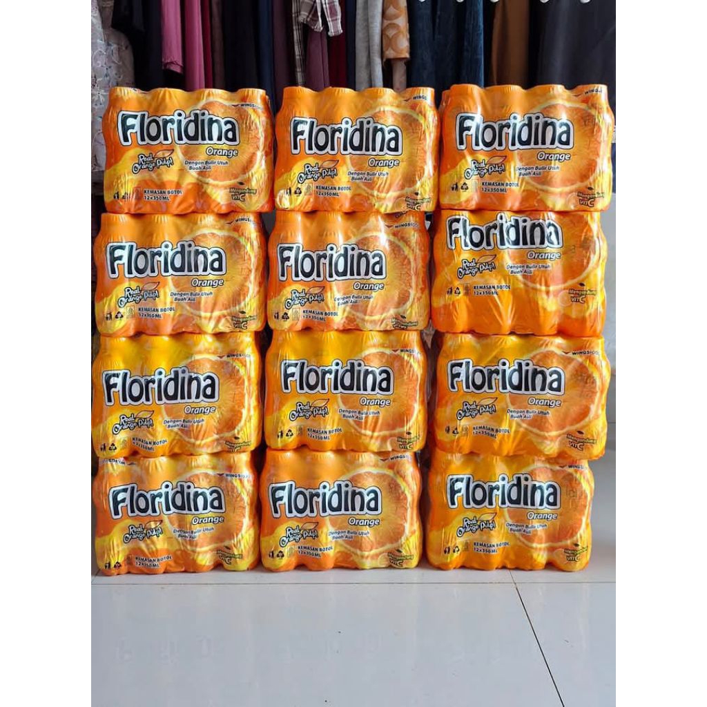 Jual FLORIDINA ORANGE ISI 12 BOTOL MINUMAN BOTOL 350ML MINUMAN RASA ...