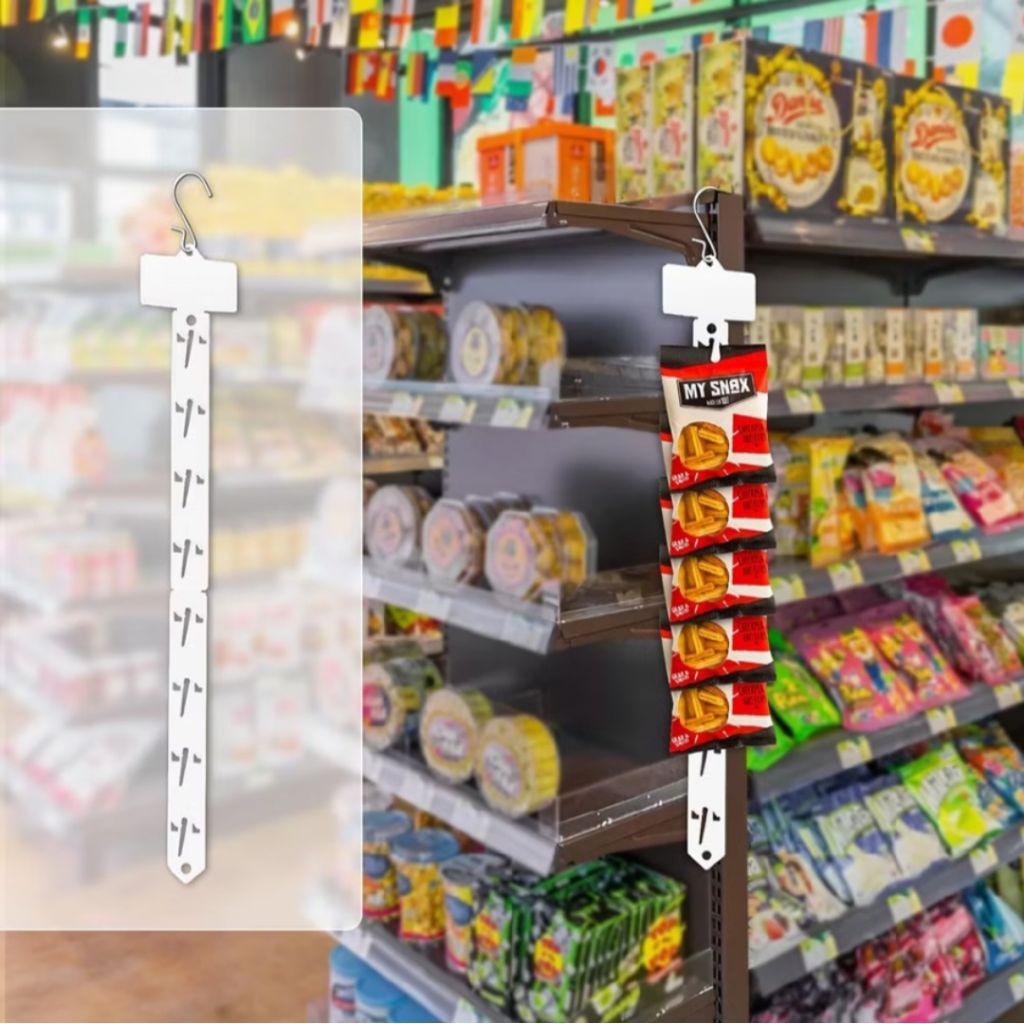 Jual Clip Strip Display Gantungan Makanan Supermarket Transparan ...