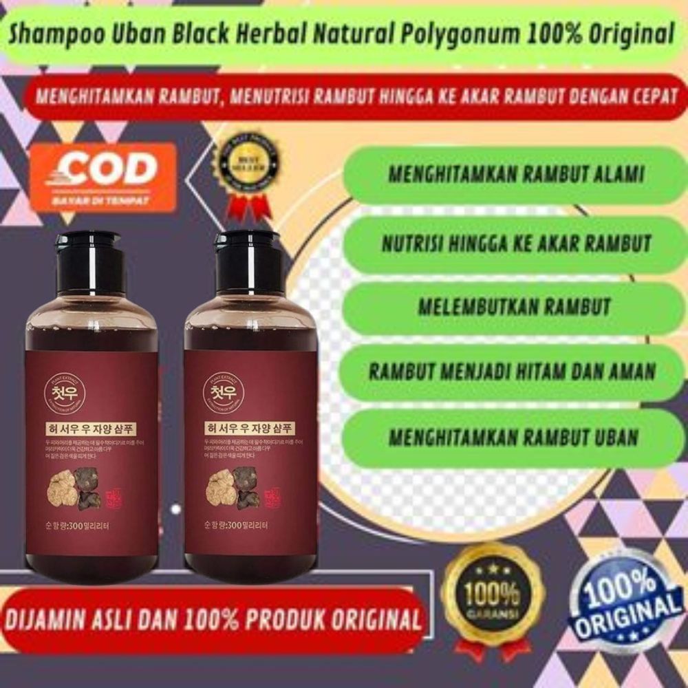 Jual Shampoo Shampo Sampo Uban Menghitamkan Penghitam Rambut Perawatan ...